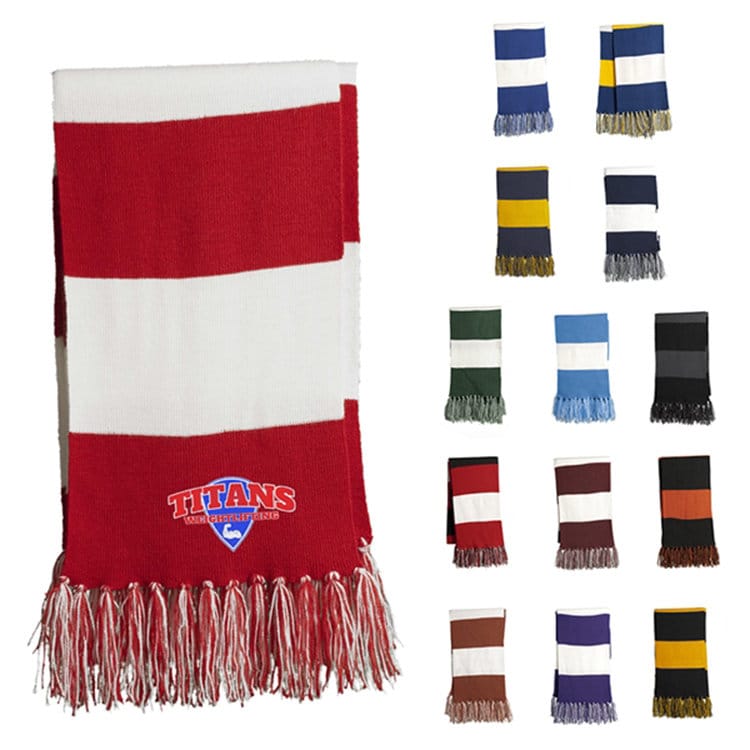 CUSTOM Embroidered Spectator Scarf - Scarves Personalized- Scarf ...