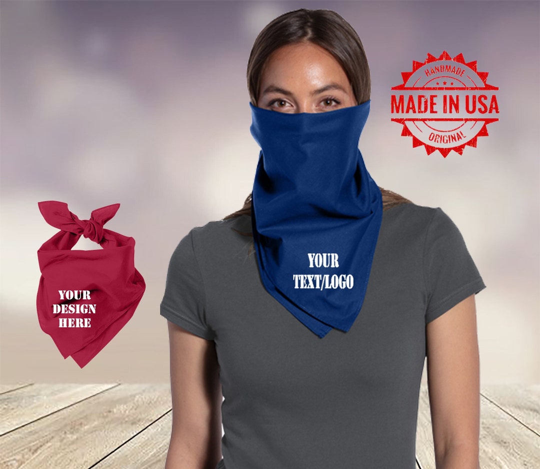 Bandana Custom, Bandana Personalized Chainstitch, Dog Bandana, Custom ...