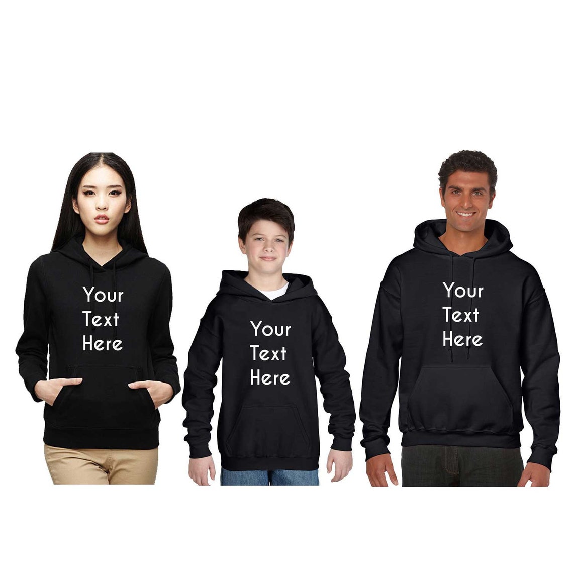 Custom Family Matching Hoodie Packs - Etsy