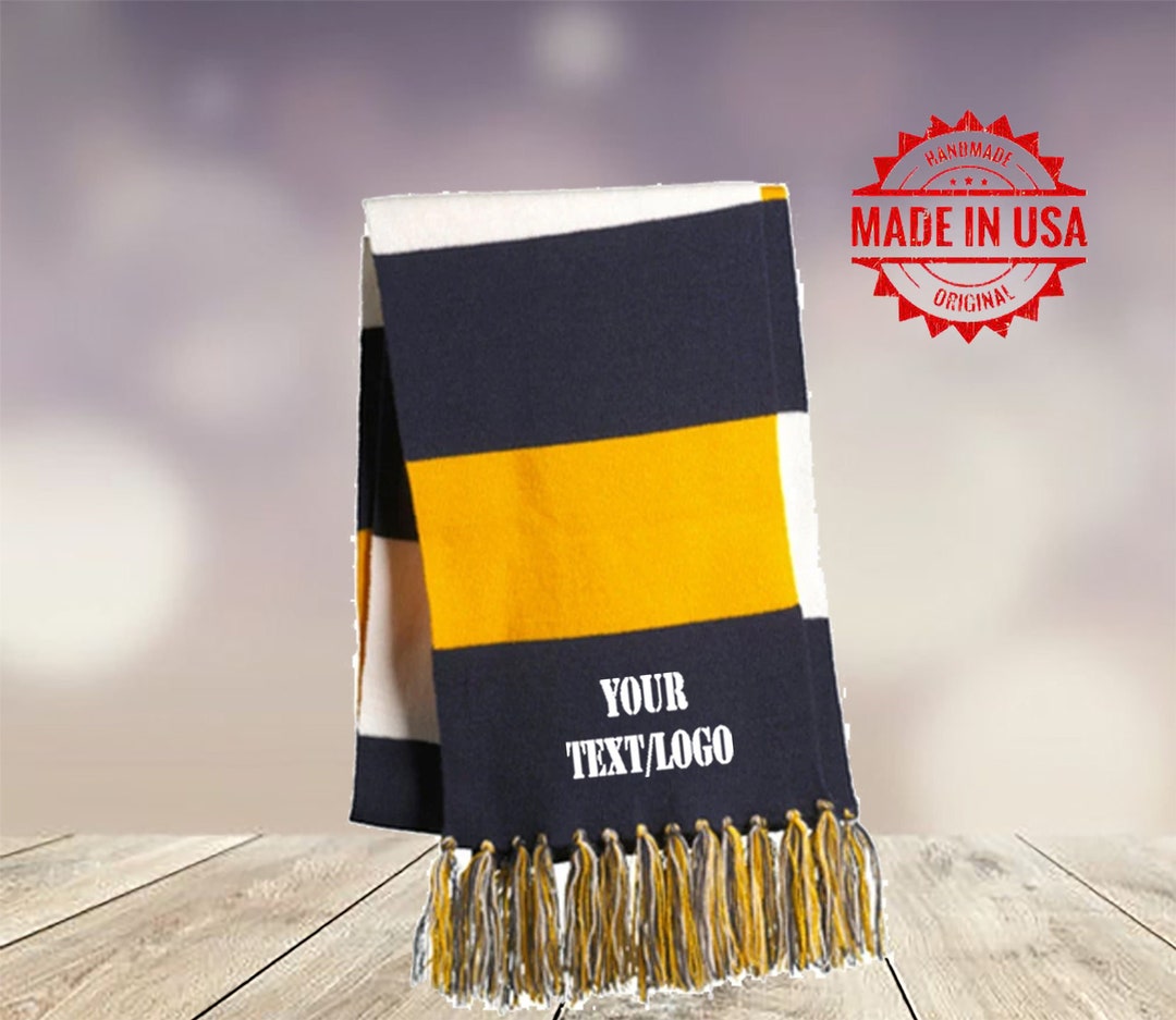 CUSTOM Embroidered Spectator Scarf - Scarves Personalized- Scarf ...