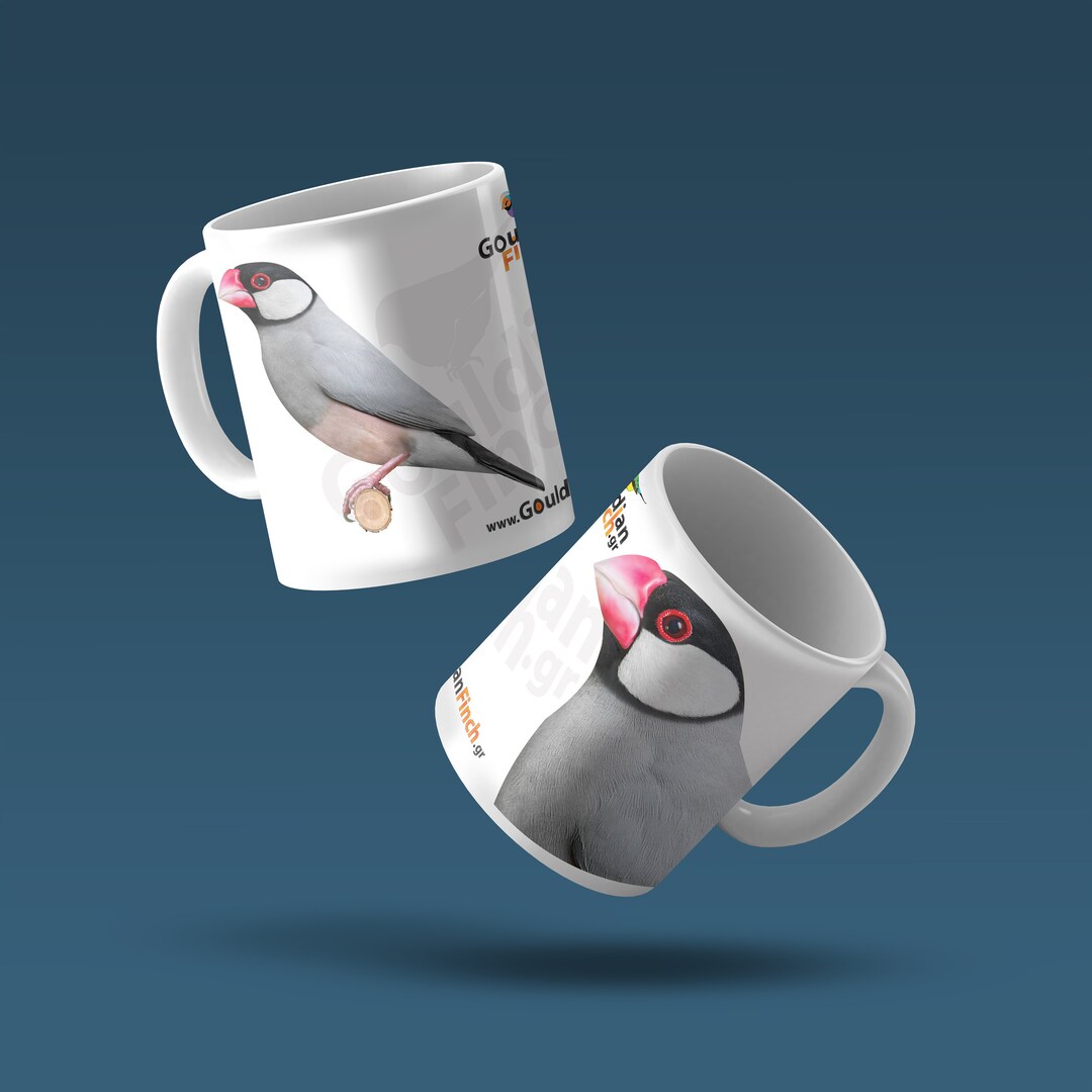 Finch Bird Mugs - Gouldian Finch, Society Finch, Zebra Finch, Java ...
