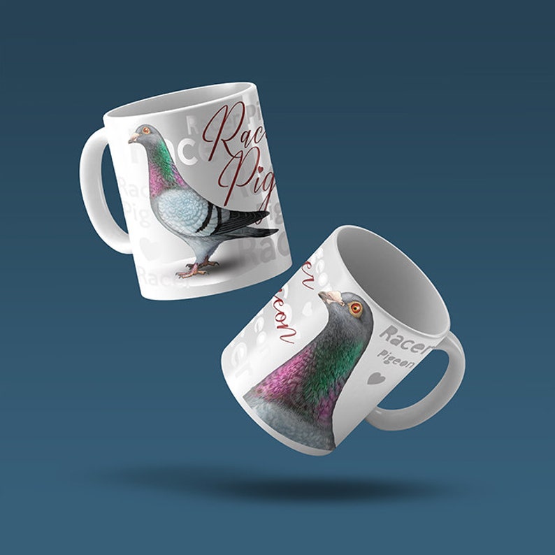 Pigeon Breeds Mug: Racer, Fancy, Archangel, Lahore Designs - Etsy