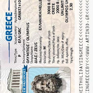 Greek Passport - A Unique Souvenir for Every Traveler in Greece - Etsy