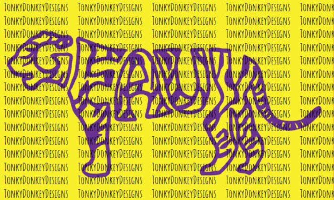 Louisiana LSU Tigers Cutting Files for Cutting Machines - Etsy