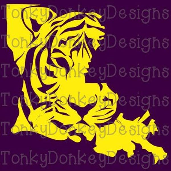 Lsu Tigers Svg File - Etsy