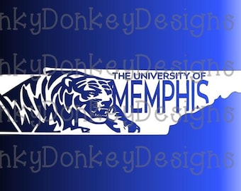 Memphis Tigers Svg - Etsy