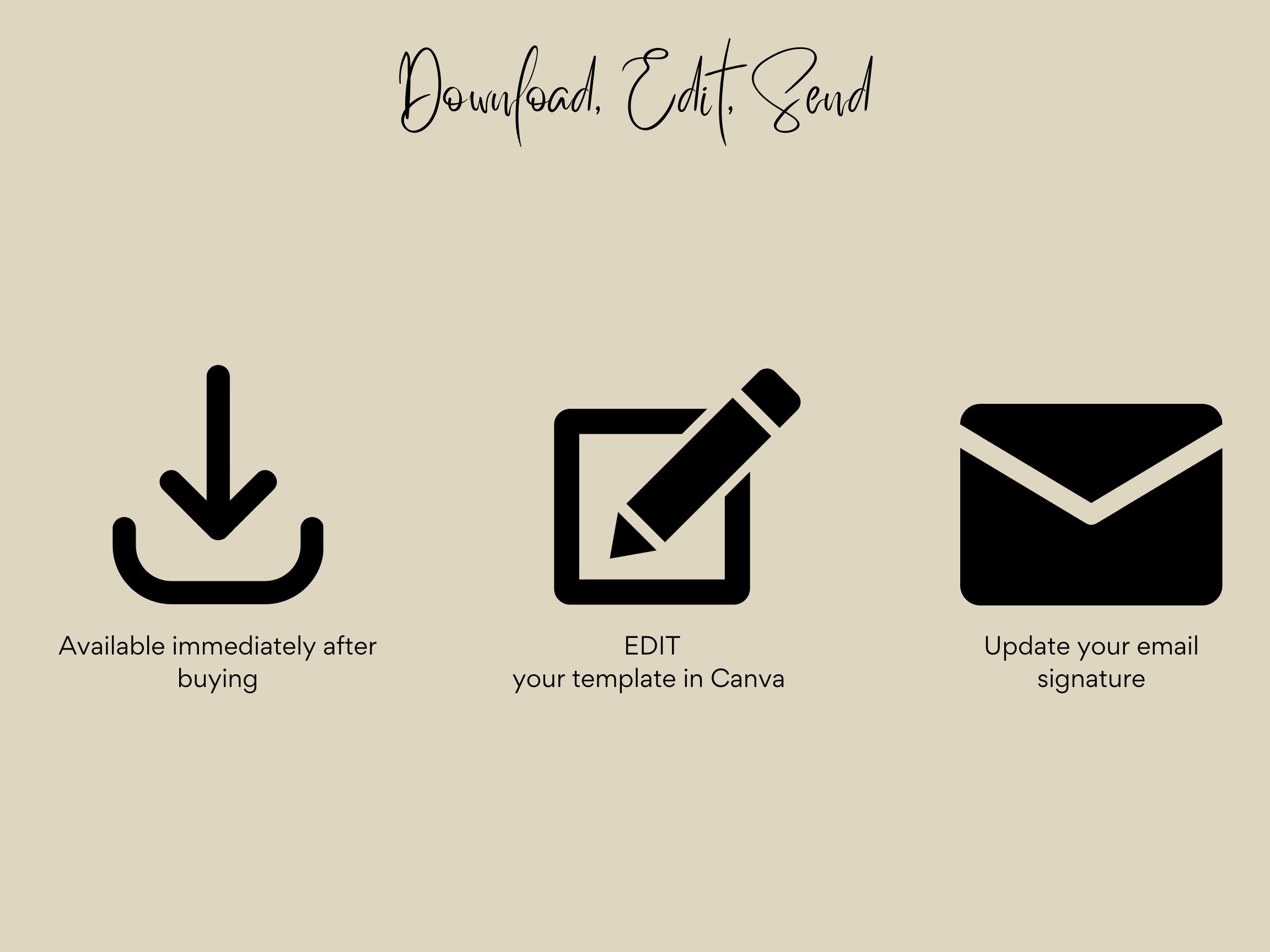 Email Signature Template Canva - Etsy