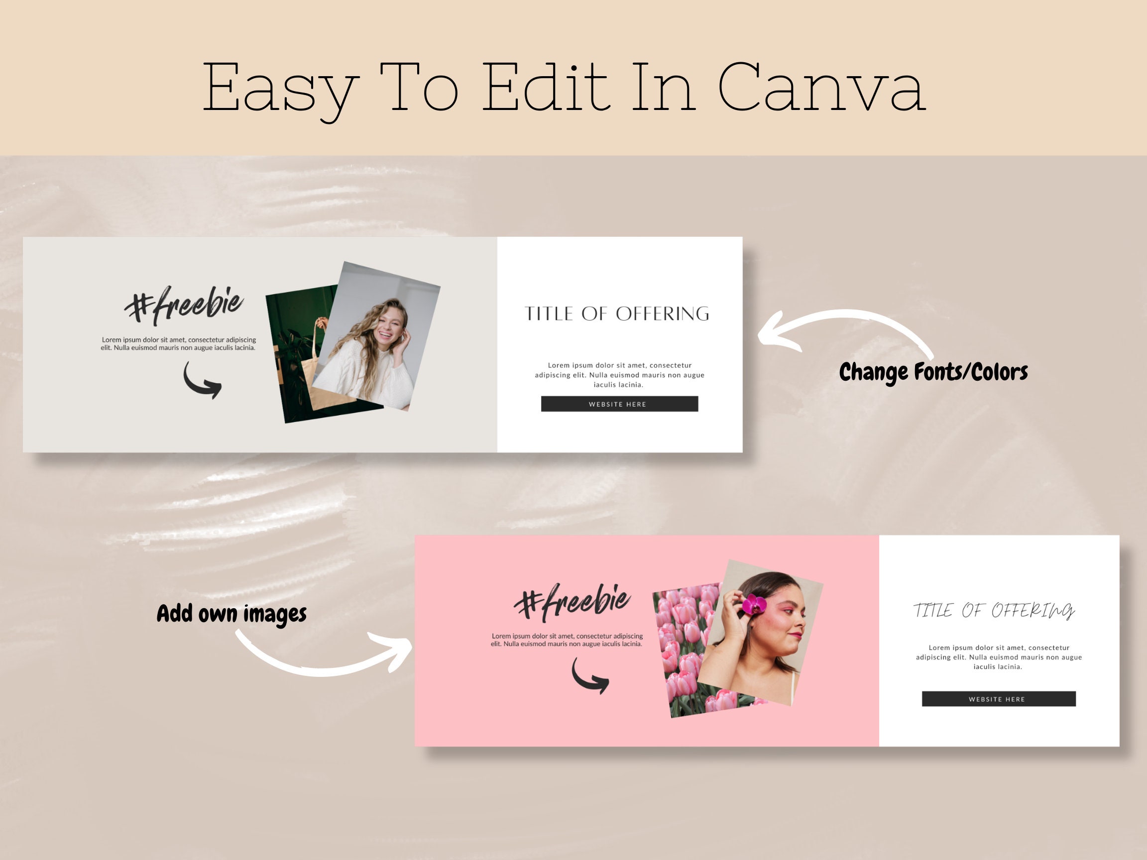 Linkedin Banner Canva Template Bundle Editable Banner Professional