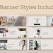 Linkedin Banner Canva - Template Bundle, Editable Banner, Professional ...