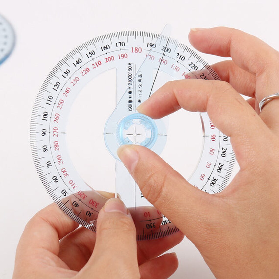 Circular Protractor 360 Degree Clear Protractor Circular - Etsy