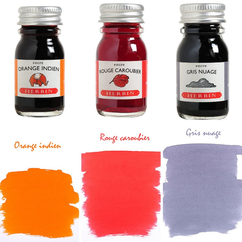 Herbin Ink 10ml Bottle fountain pen ink modern calligraphy | Etsy