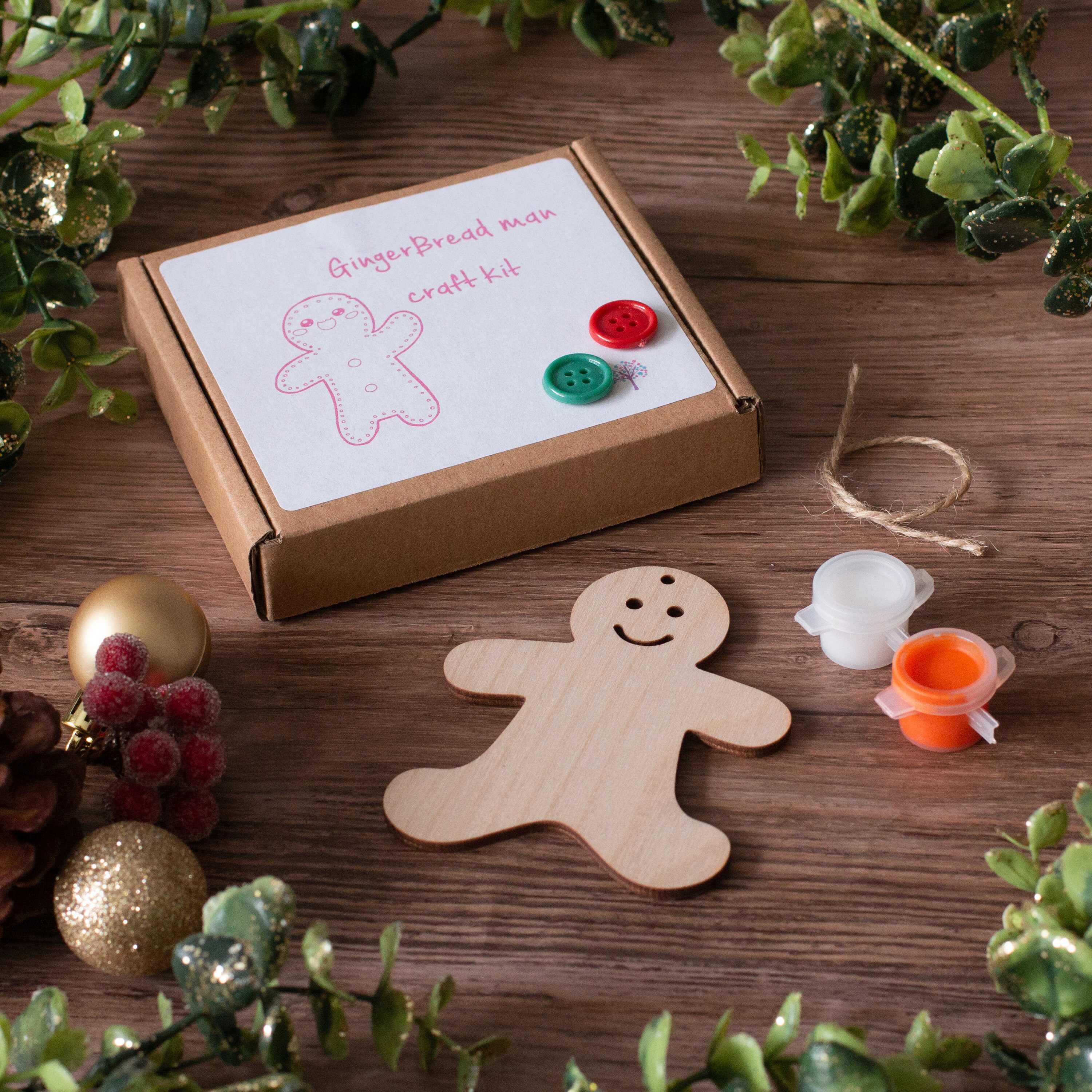 Gingerbread Man Craft Kit Children's Craft Kit Kids - Etsy