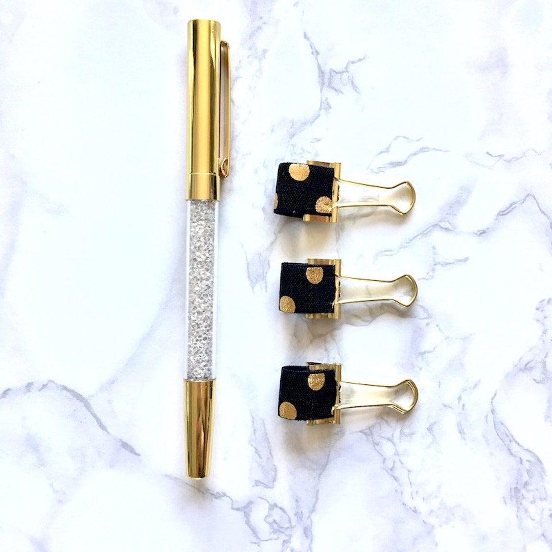 Gold Spot Pen Loop Gold Pen Holder Bullet Journal - Etsy