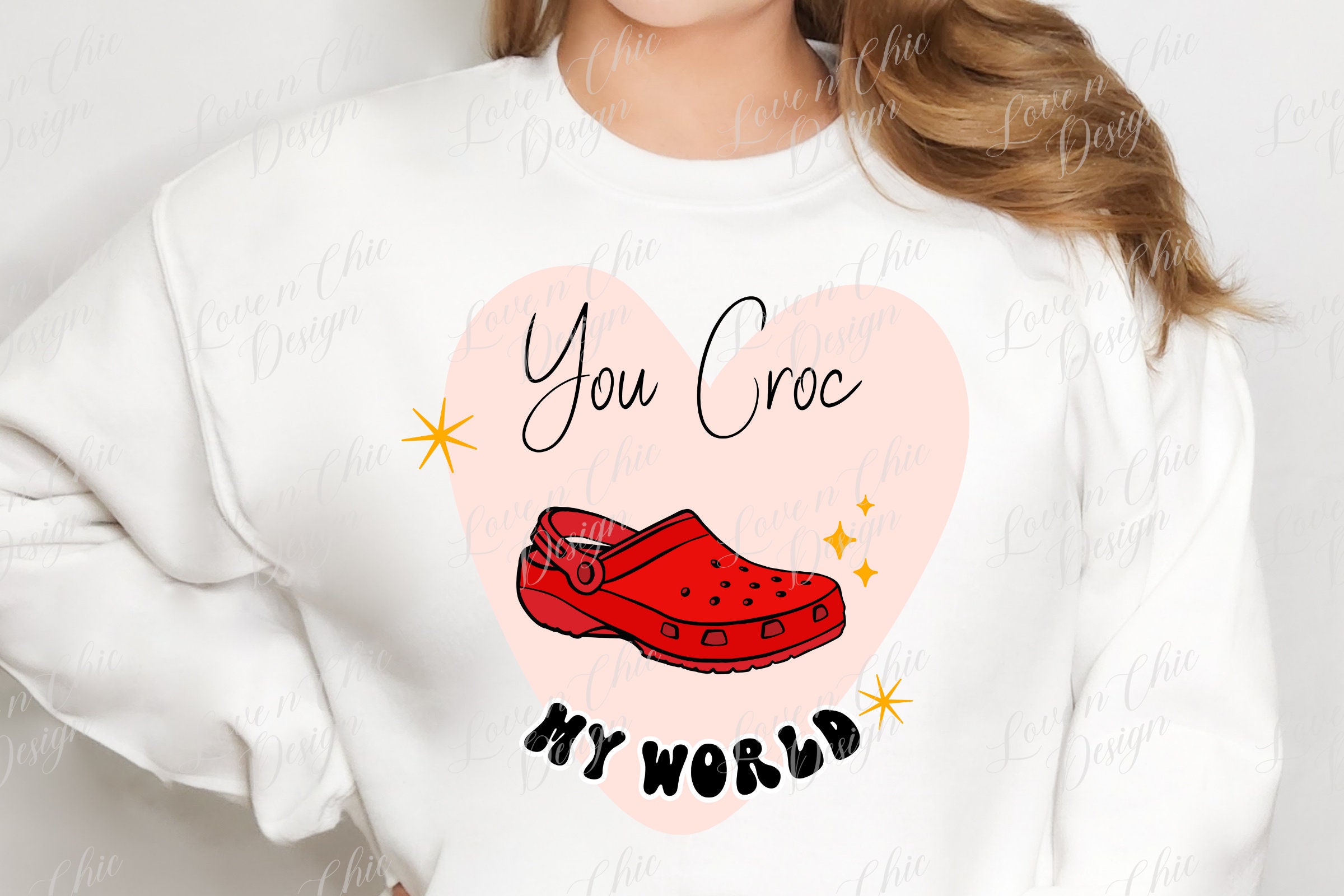 Funny Croc Valentine Png, You Croc My World Digital Sublimation Design ...