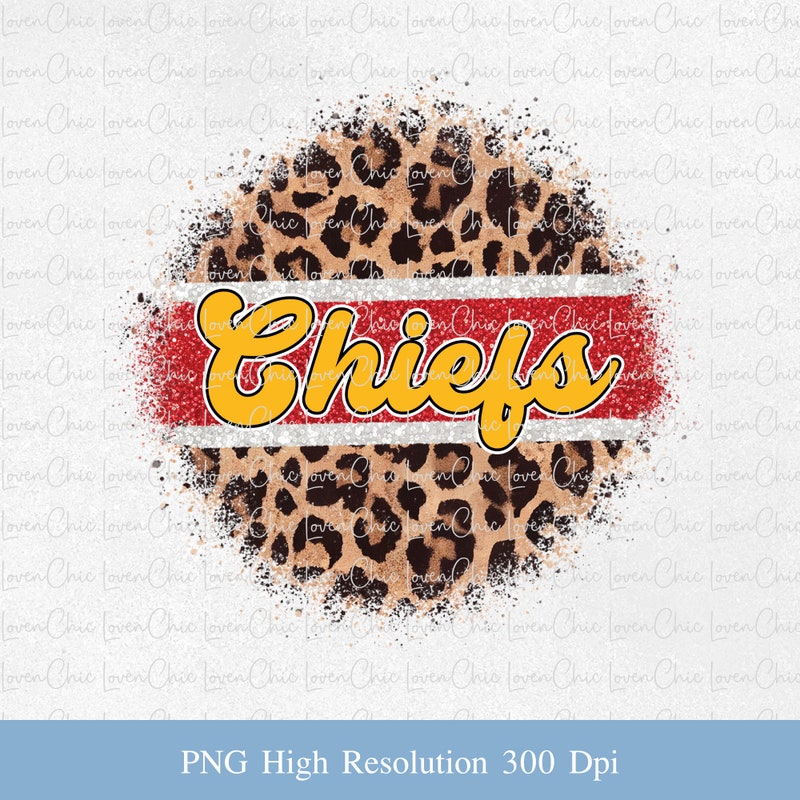 Kc Chiefs Leopard Png - Etsy