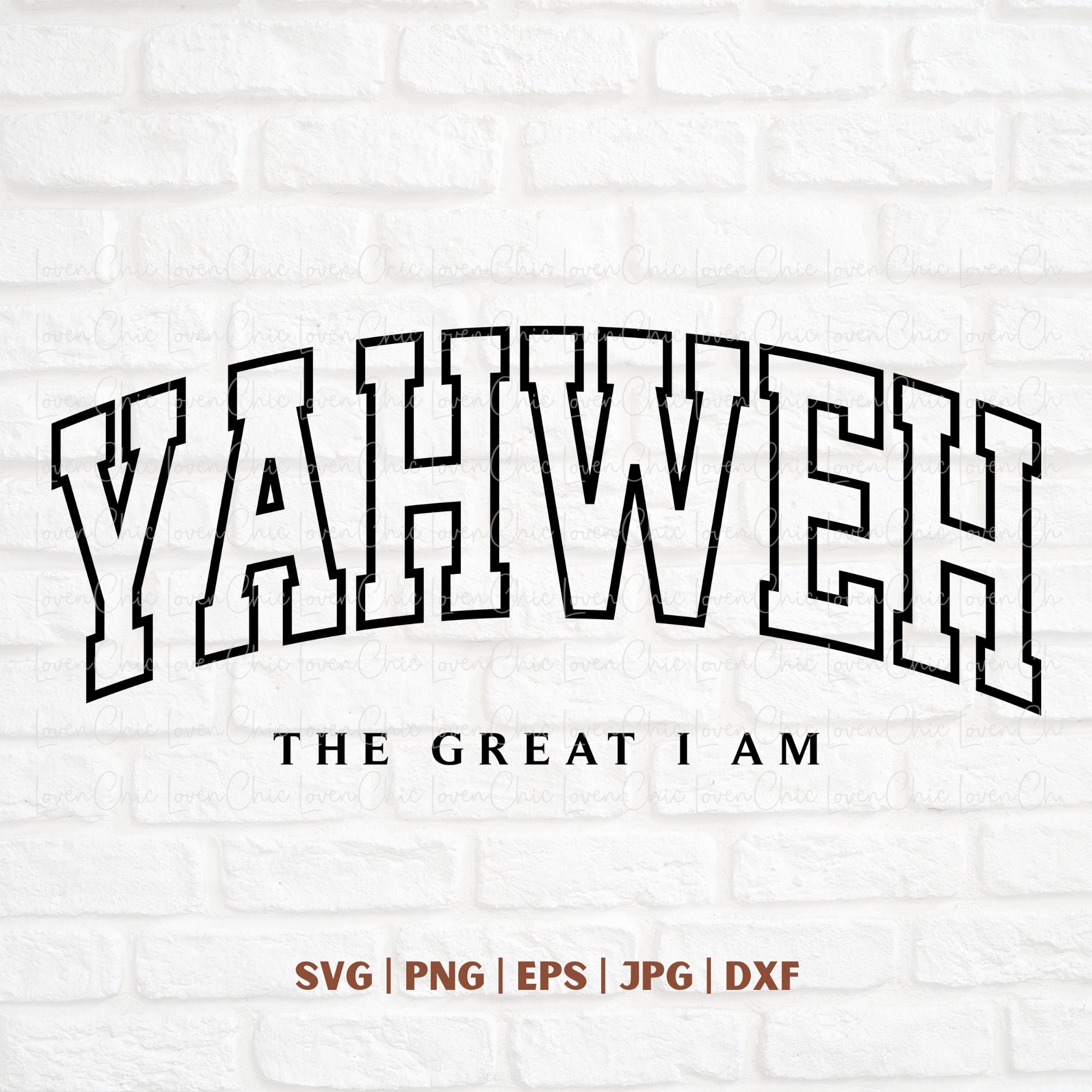 Yahweh Varsity SVG, Faith Svg, Yahweh Shirt, YHWH Shirt, Digital ...