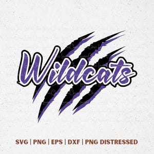 Wildcats SVG, Wildcat Football PNG, High School Team Spirit, Wildcats ...