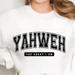 Varsity Yahweh SVG, Christian Digital Files (svg, Png, Jpg, Eps, Dxf ...