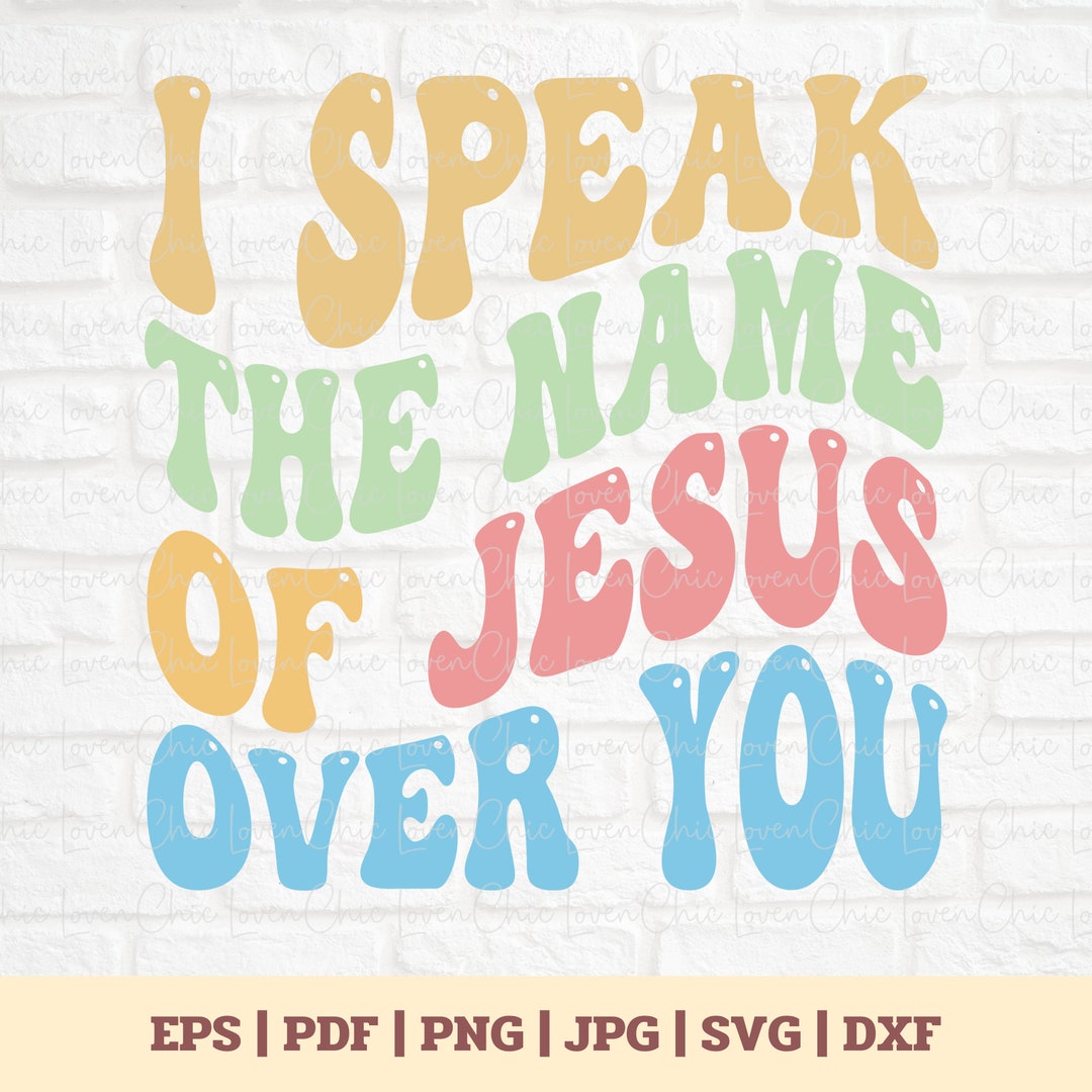I Speak Jesus Svg Png, Religious Svg, Christian Svg, Jesus Svg, Bible ...