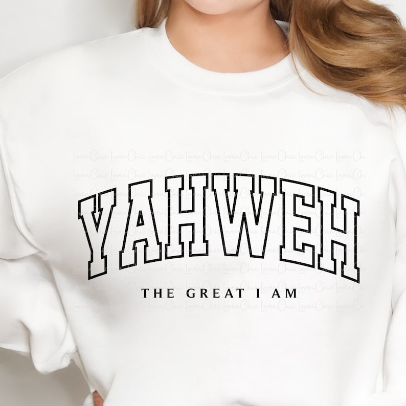 Yahweh Varsity SVG, Faith Svg, Yahweh Shirt, YHWH Shirt, Digital ...
