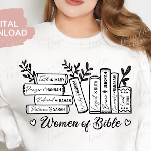 Women of Bible SVG, PNG, Faith Sublimation Design, Christian Digital ...