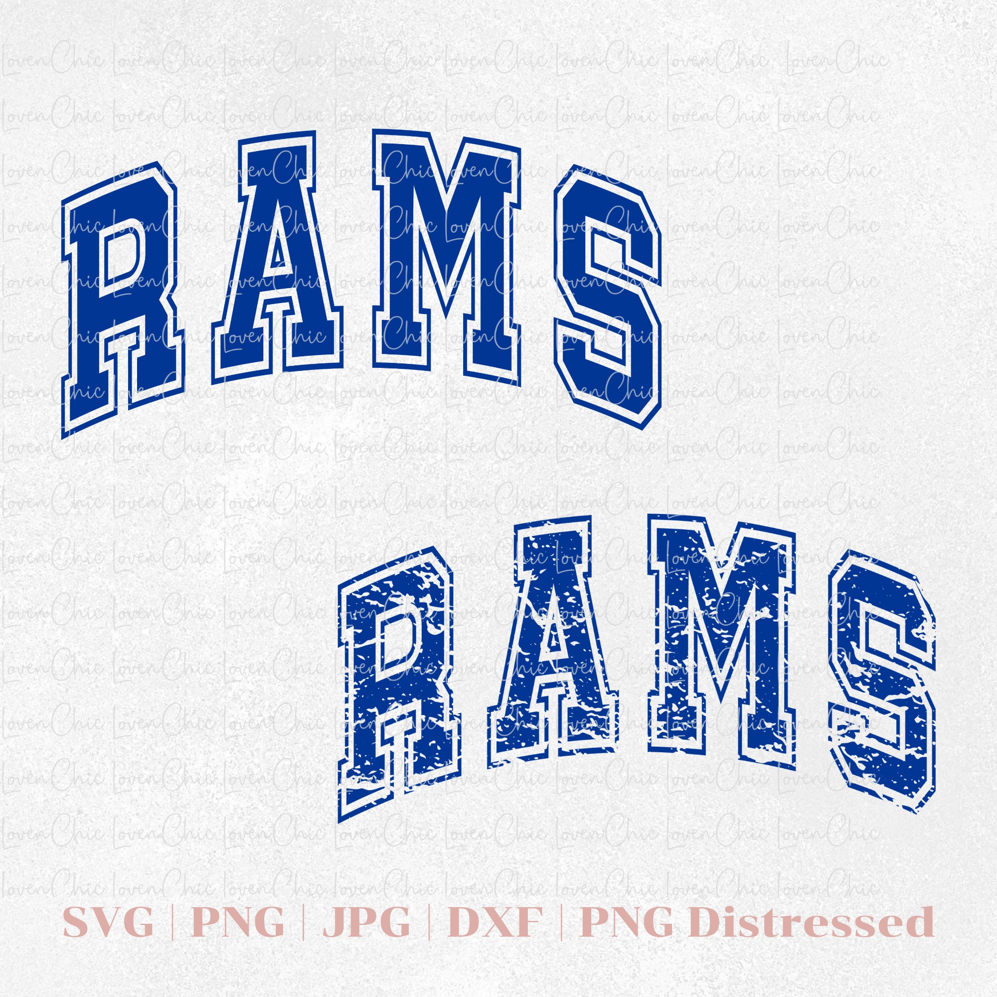 Football Svg, Rams Png, Football Team, Varsity Font, Distressed ...