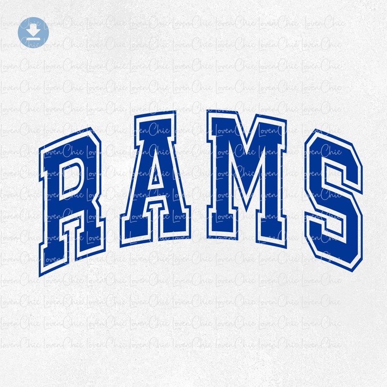 Football Svg, Rams Png, Football Team, Varsity Font, Distressed ...