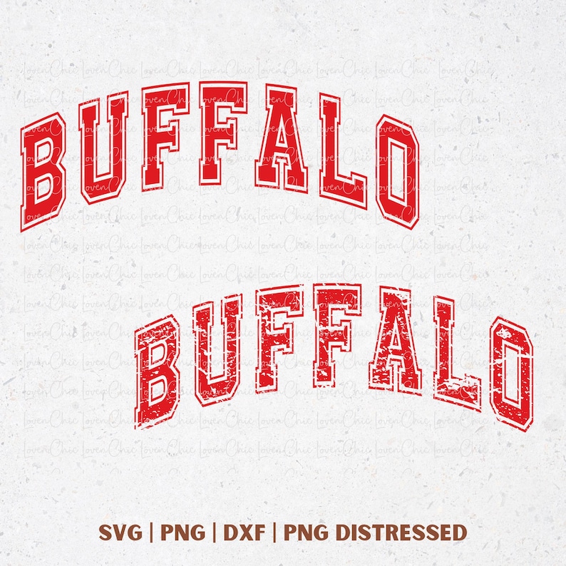 Buffalo SVG PNG, Buffalo Distressed PNG, Football Png, Varsity Football ...