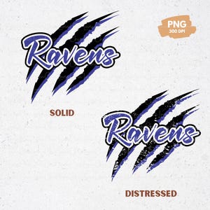 Ravens SVG PNG, Ravens Football Team Spirit Shirt Design Digital ...