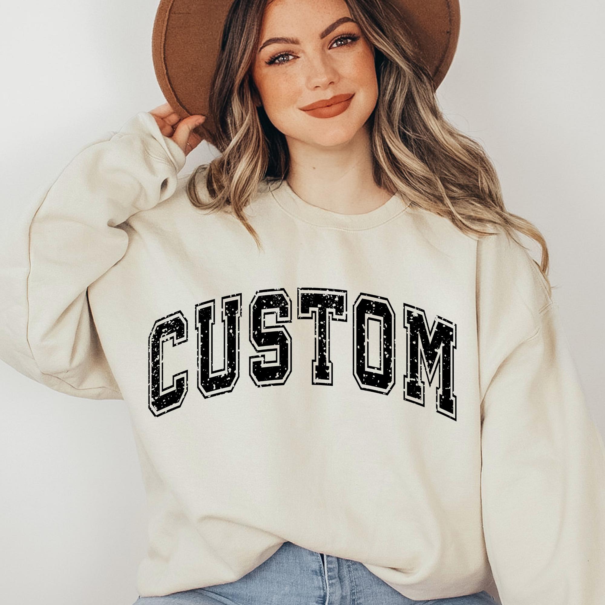 Distressed Varsity Custom SVG PNG, Personalized Cutting File ...