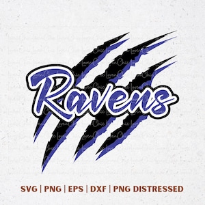 Ravens SVG PNG, Ravens Football Team Spirit Shirt Design Digital ...