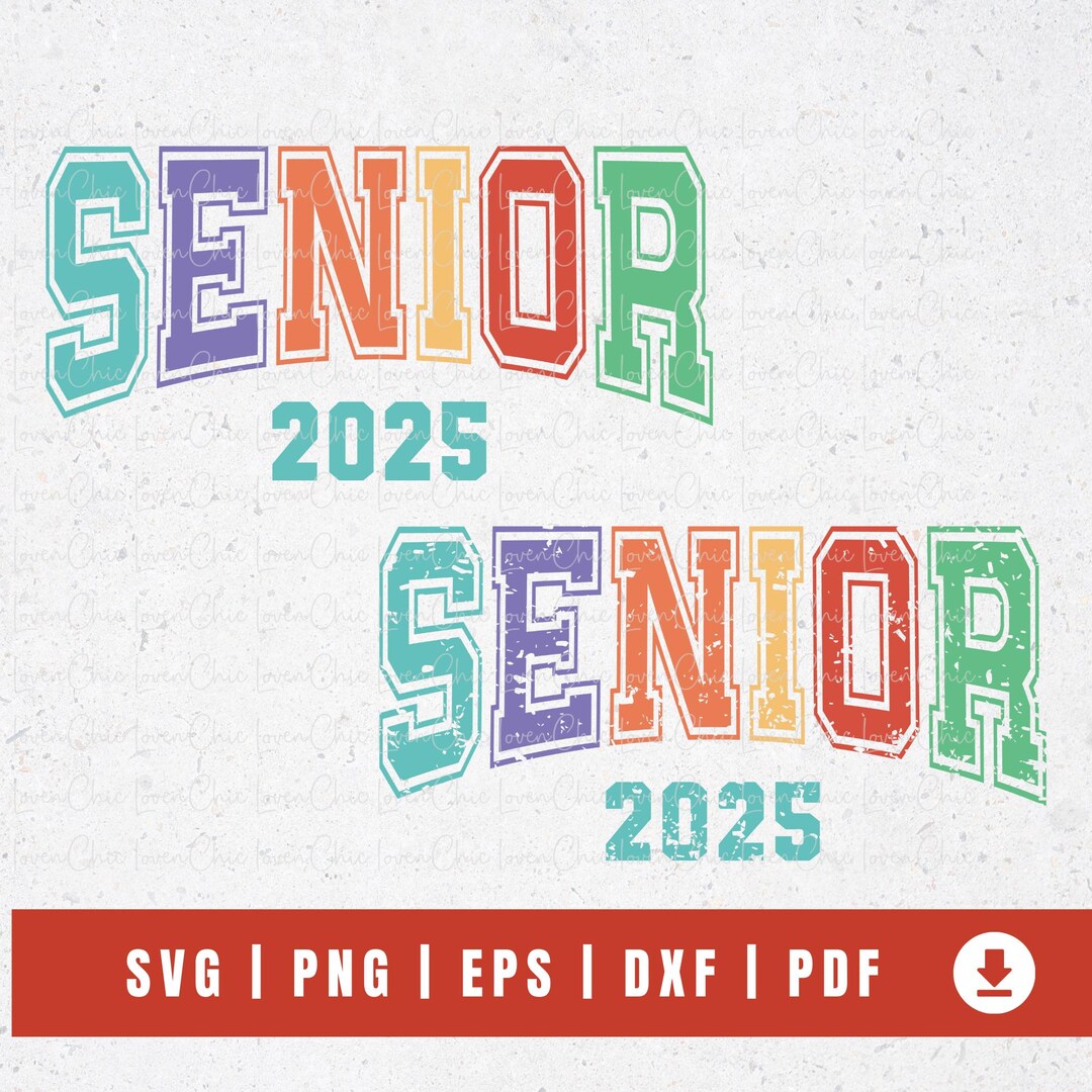 Senior 2025 Svg Png, Graduation Svg, Class of 2025, Retro Senior 2025 ...