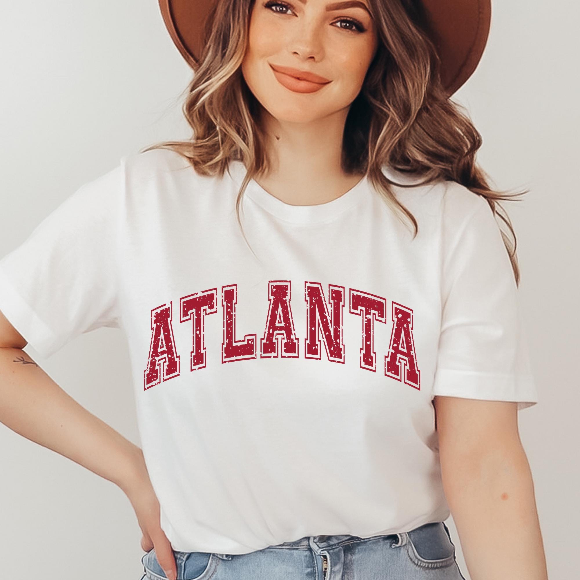 Atlanta SVG PNG, Atlanta Varsity Design - Etsy
