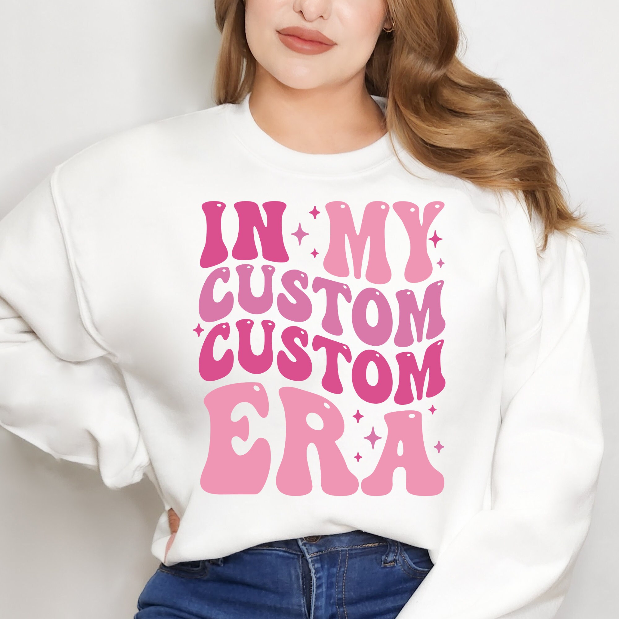 Personalized in My Custom Era Svg Png Pink Shade Trendy Custom Groovy Text - Etsy