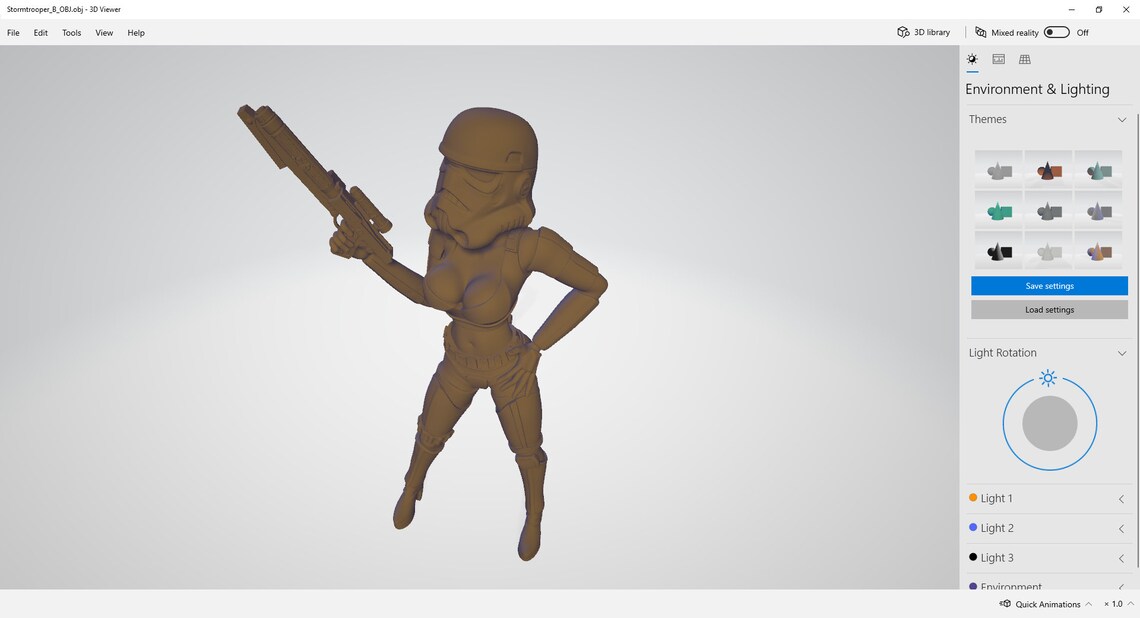 Star Wars Stl Sexi Storm Trooper Empire Figures 3d Model Print Stl File ...