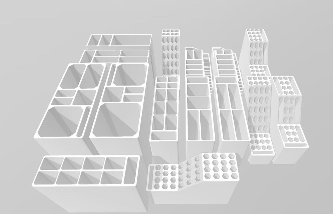 Storage Box Tools Organizer Desk Accessory 3D Model Stl Files - Etsy