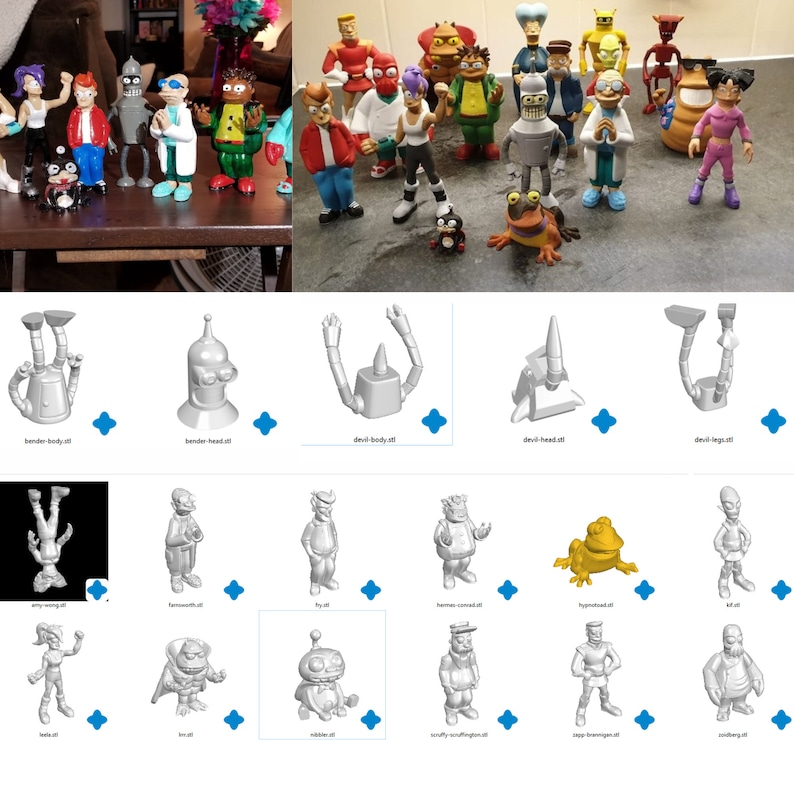 Futurama 3D Figure Collection Stl File 3D Print Stl Model - Etsy
