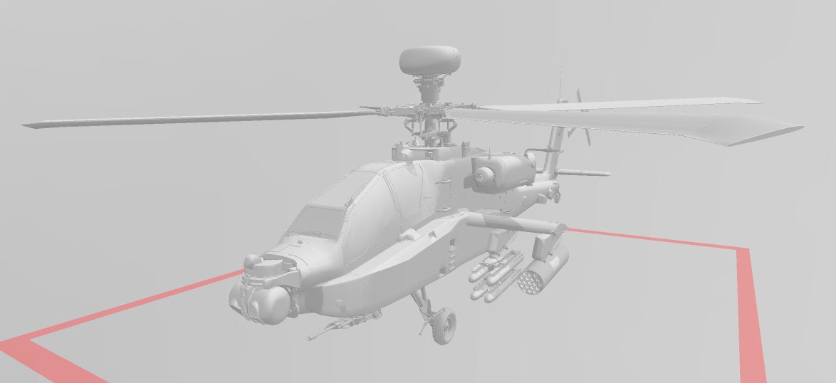Boeing AH-64 Apache 3D Digital Model Printer Stl File - Etsy