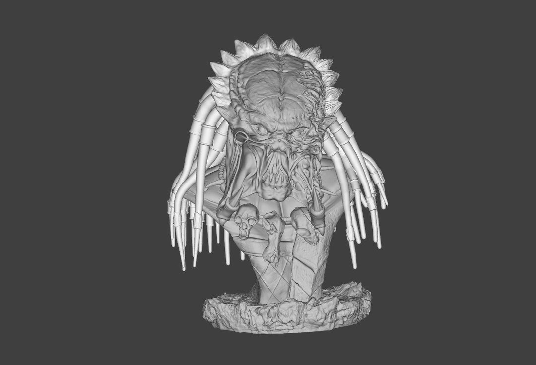 Predator Bust 3D Printer Stl File - Etsy