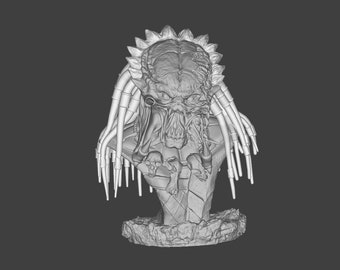 Predator Bust Statue 3d Model 3d Printer Stl Files - Etsy