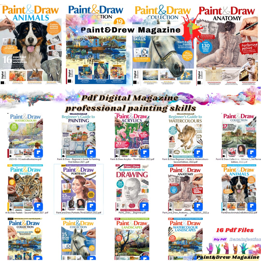 Paint and Draw Magazine Practical Collection Pdf Digital Download - Etsy
