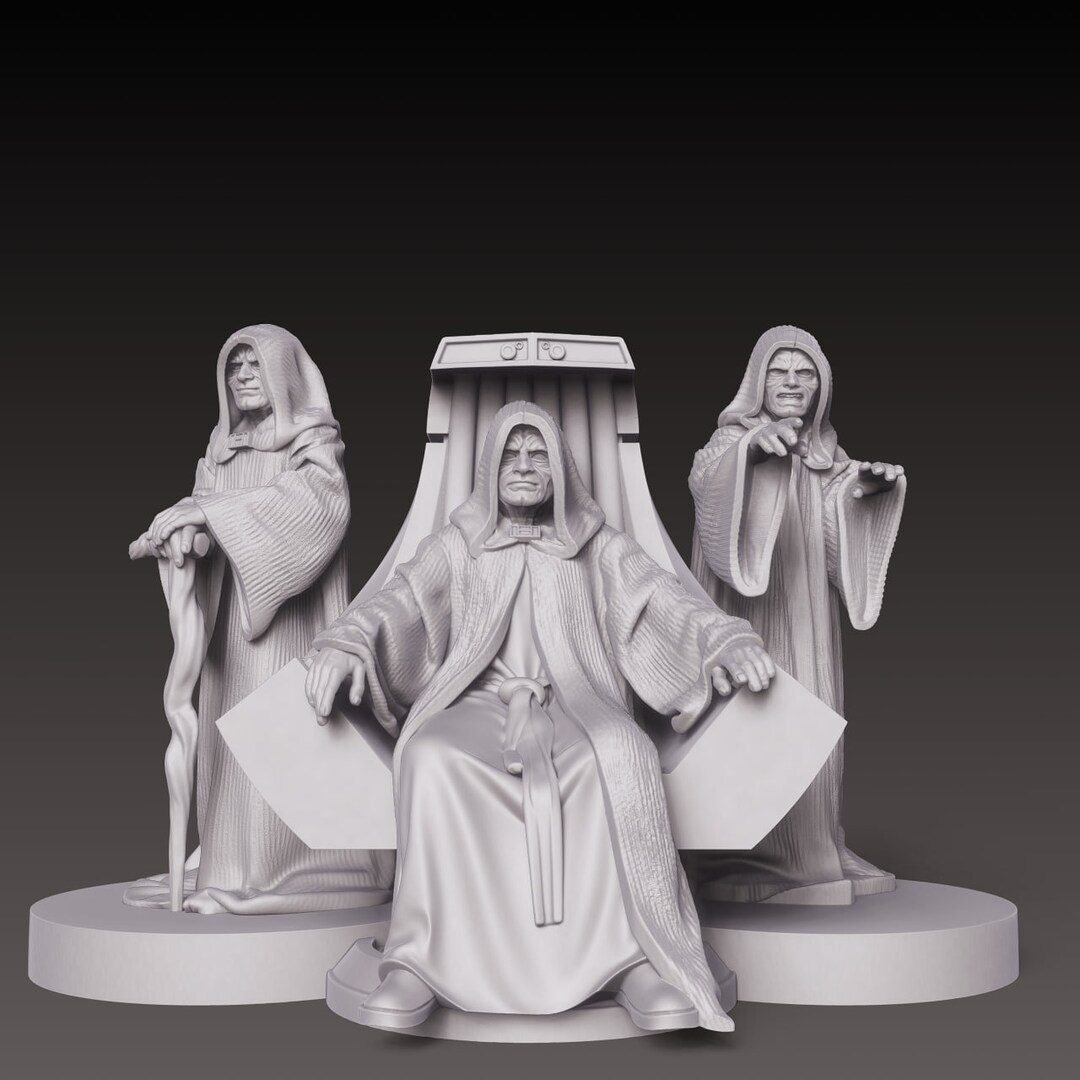 Star Wars the Evil Emperor 3D Model Stl File - Etsy