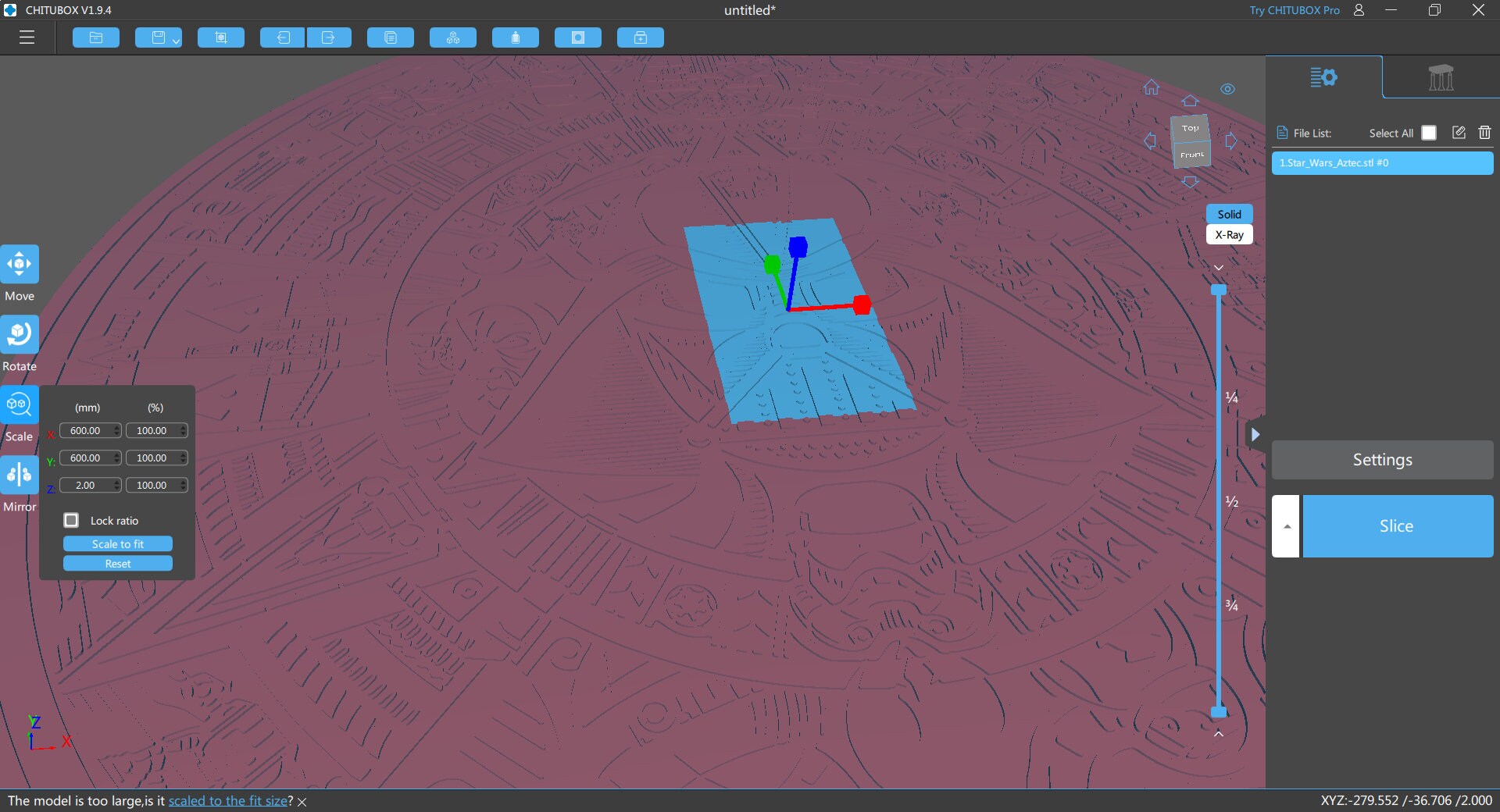 Calendar Stl Star Wars Stl Aztec 3D Model Print File - Etsy