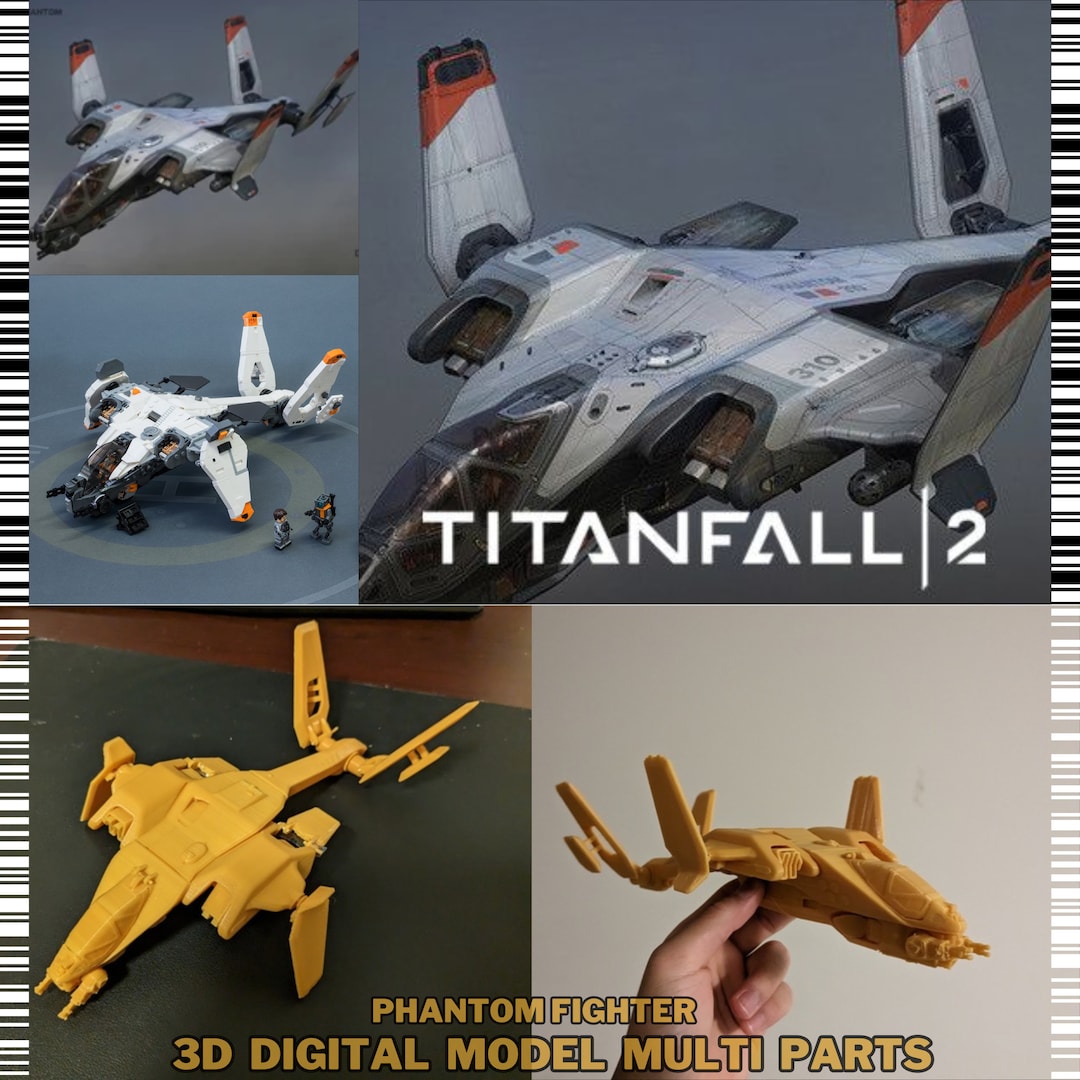 Phantom Fighter Titanfall 3D Digital Model - Etsy