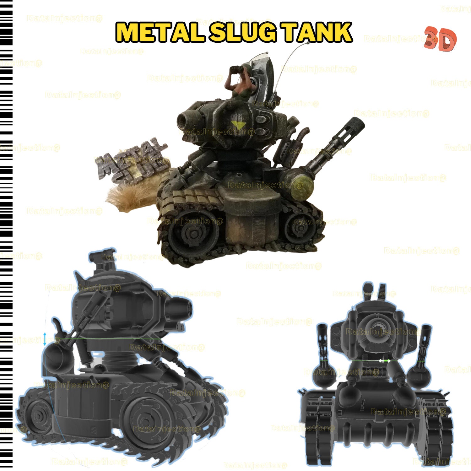 Metal Slug Tank 3D Model Print 1 Mf File - Etsy
