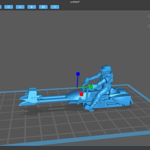 Star Wars Scout Trooper Speeder Bike 3D Model Biker Scouts 3D Print Stl ...