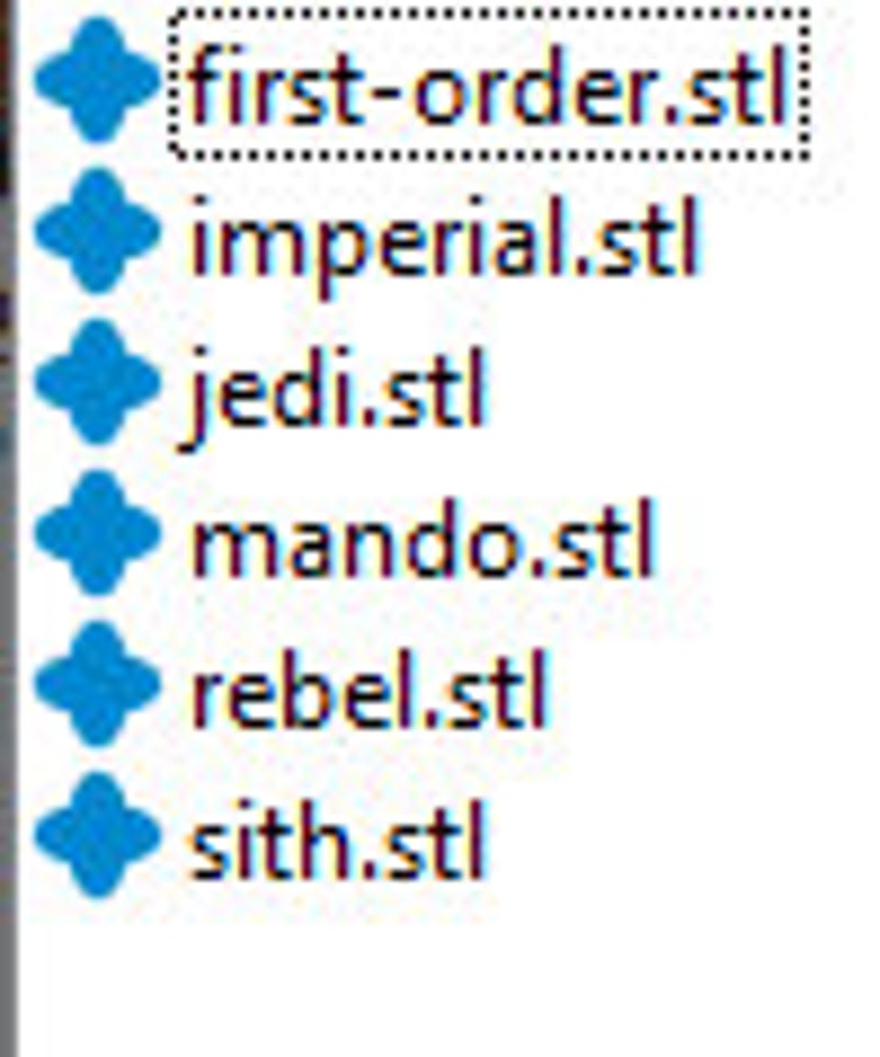 Star Wars Logos Digital Model 3D Print Stl File - Etsy