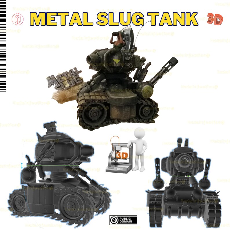 Metal Slug Tank 3D Model Print 1 Mf File - Etsy