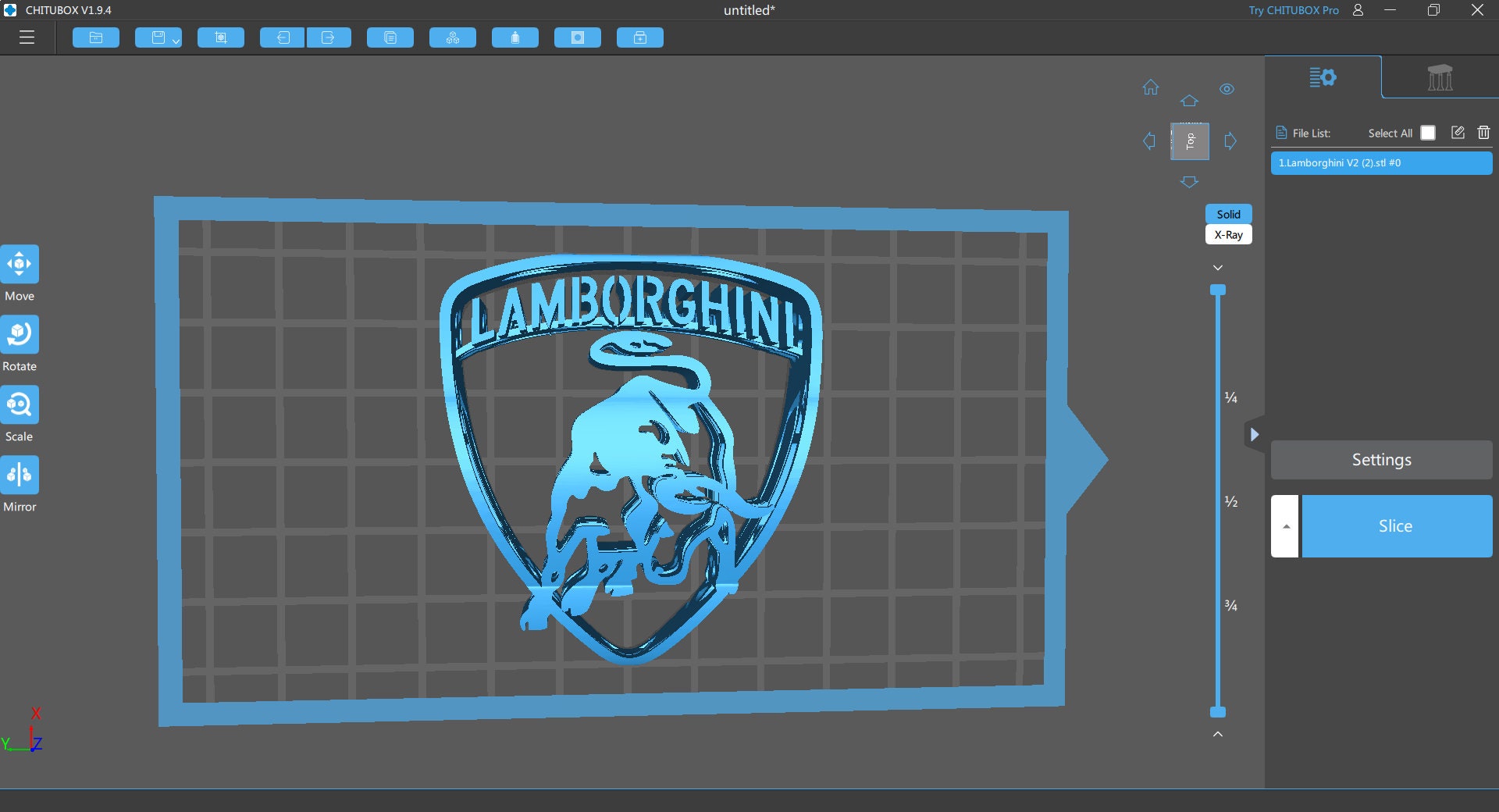 Lamborghini Emblem 3D Model Print 3D Stl File - Etsy