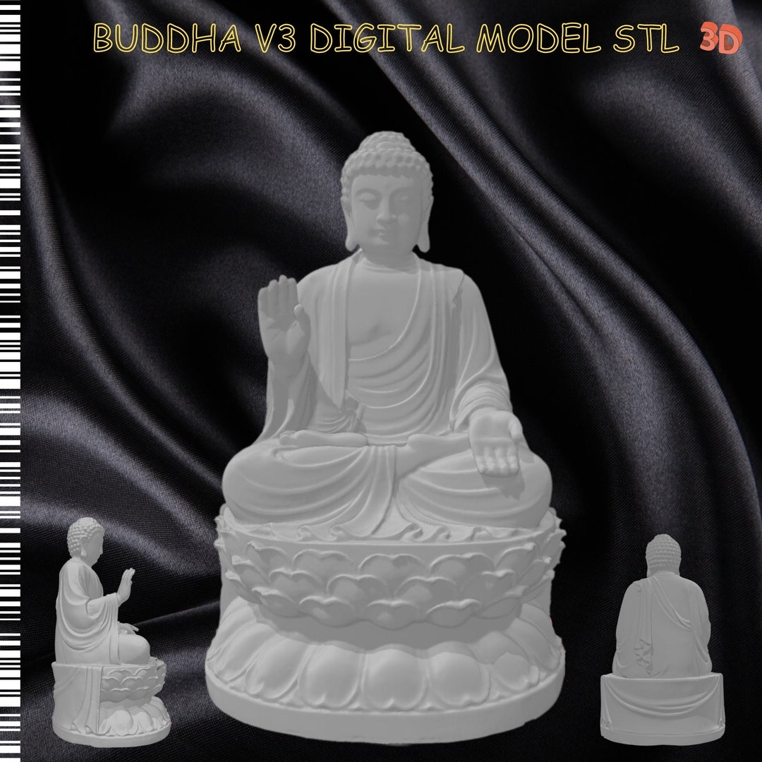 Buddha Statue V3 3D Model Printer Stl File - Etsy
